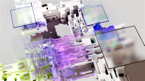 3 차원 렌더링 3 D Ai Ai 시각화 Cgi 관념적인 구글 딥마인드 기술 깊은 학습 뇌 뉴런 데이터