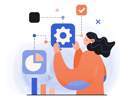 premium vector graphic of a person organizing work tasks efficiently