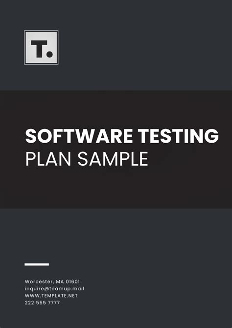 Free Software Test Plan Templates Editable And Printable