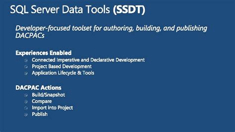 DBI Exploring SQL Server Data Tier Applications