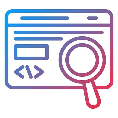 Premium Vector Vector Design Code Testing Icon Style