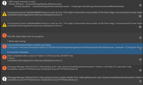 Unity 6000051f1 — Android Build Stuck On “checking Prerequisites” Or Multiple Errors Gradle