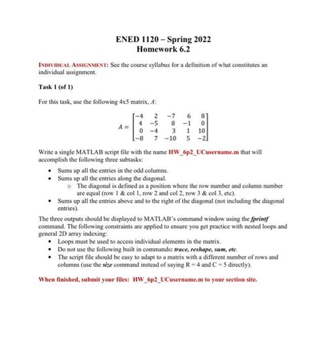 solved ened 1120 spring 2022 homework 6 2 individual