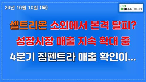 셀트리온 바이오 순환매 편승 박스권 돌파 시도 가능성 Youtube