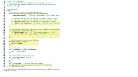Solved Modify Class Account Fig 38 To Provide A Member