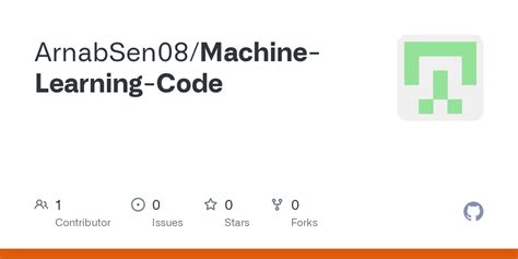 github arnabsen08 machine learning code