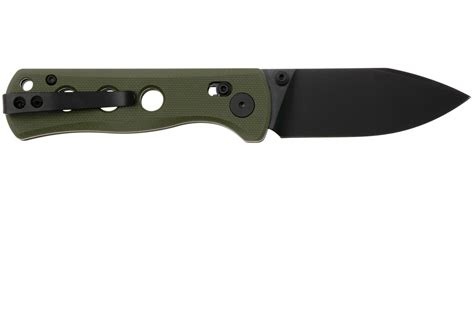 Qsp Knife Canary Glyde 150gl B2 Black 14c28n Green G10 Pocket Knife