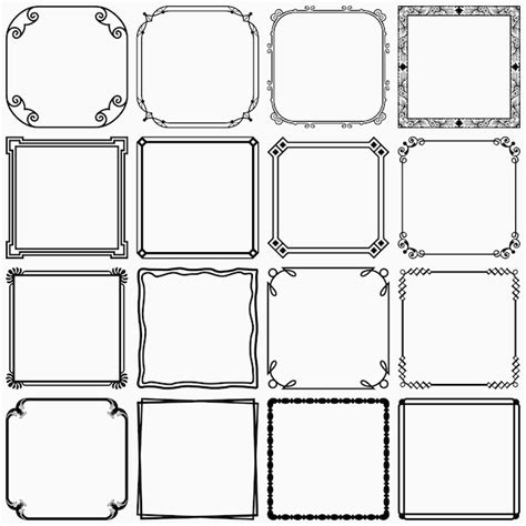 Simple Borders And Frames For Projects