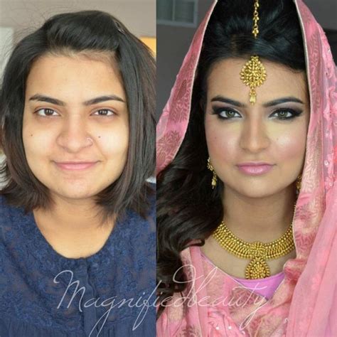Indian Bridal Makeup Pictures Before And After Makeupview Co
