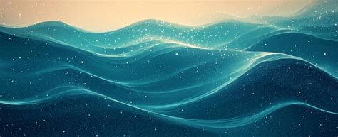 Abstract Wavy Pattern With Glittering Background Premium Ai Generated Image