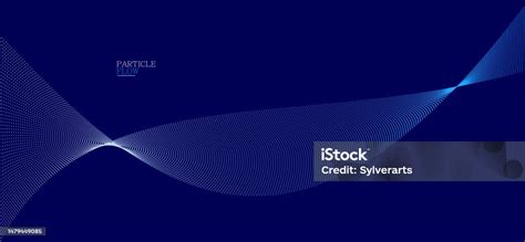 모션 다크 벡터 추상 배경의 파란색 점 입자 배열 물결 모양의 흐름 움직임의 포인트의 곡선 선 기술 및 과학 일러스트레이션 3차원 형태에 대한 스톡 벡터 아트 및 기타