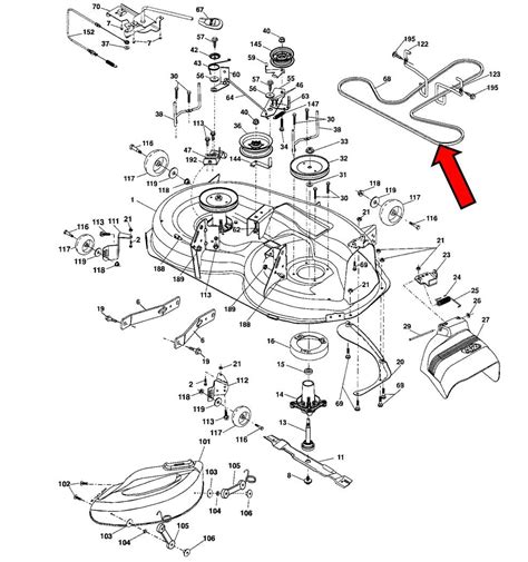 Craftsman 46 mower deck belt diagram