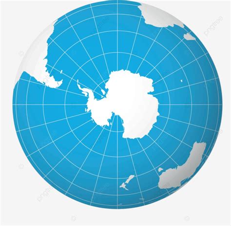 以南極洲為中心的 3d 地球儀 白色地圖和藍色海洋 向量 地球 概念 全球的向量圖案素材免費下載PNGEPS和AI素材下載