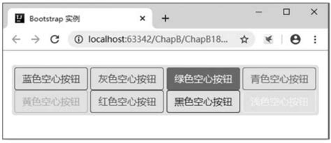 bootstrap前端开发实例｜创建多种颜色的空心按钮 墨天轮