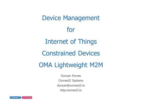 Device Management For Internet Of Things Constrained Devices Oma Lightweight M2m Pdf