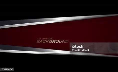 빨간색 어두운 디자인 반짝이는 금속 테두리가 있는 수평 프레임 0명에 대한 스톡 벡터 아트 및 기타 이미지 0명 1위 가리기 Istock