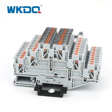 China Triple Level Push In Terminal Block Suppliers Manufacturers Factory Direct Price WKDQ