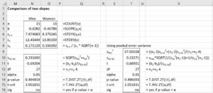 Compare Indep Sample Slopes Real Statistics Using Excel