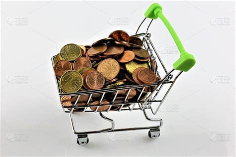 一个购物车和欧元的图像