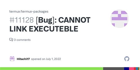[bug] cannot link executeble · issue 11128 · termux termux packages