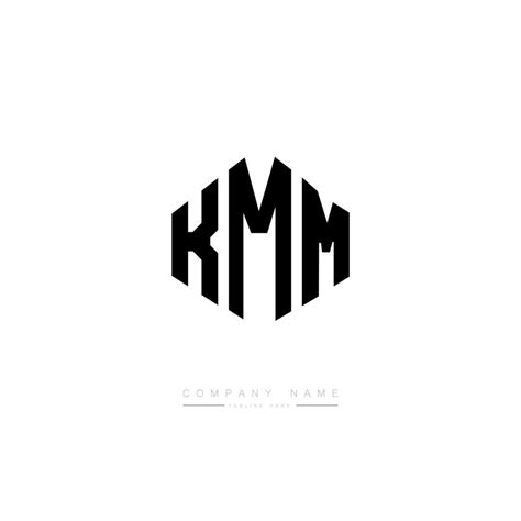 Kmm Letter Logo Design With Polygon Shape Kmm Polygon And Cube Shape Logo Design Kmm Hexagon