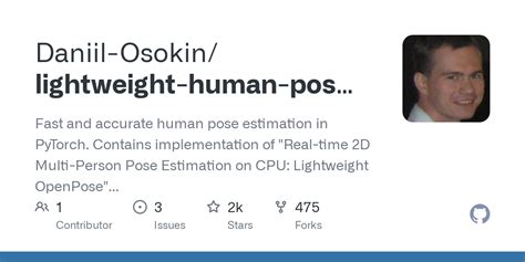 Github Daniil Osokinlightweight Human Pose Estimationpytorch Fast