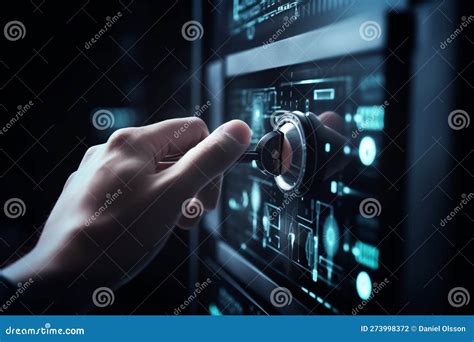 Cyber Security Privacy And Data Storage Protection Document Management Stock Illustration