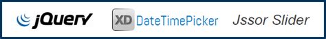 Jquery Plugins Xdsoft Datetimepicker And Jssor Slider Cuteprogramming