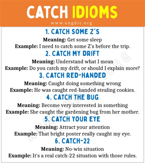 Catch Idioms With Meaning And Examples Engdic