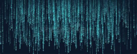 Abstract Technology Binary Code Background