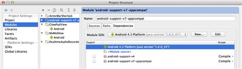 How Do I Add A Library Android Support V7 Appcompat In Intellij Idea