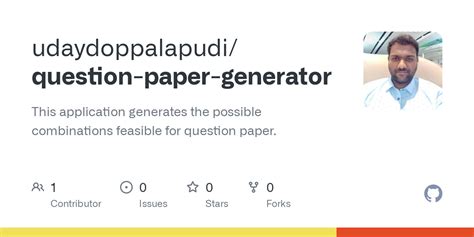 GitHub Udaydoppalapudi Question Paper Generator This Application Generates The Possible