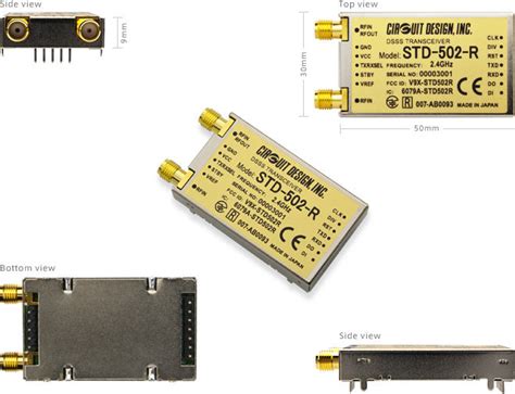 2 4 Ghz Dsss Transceiver 77ch Std 502 Products Circuit Design Inc