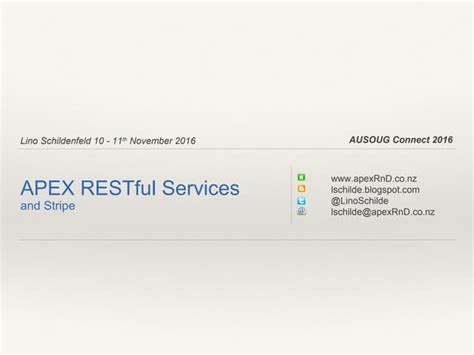 Apex Restful Services And Stripe Ppt