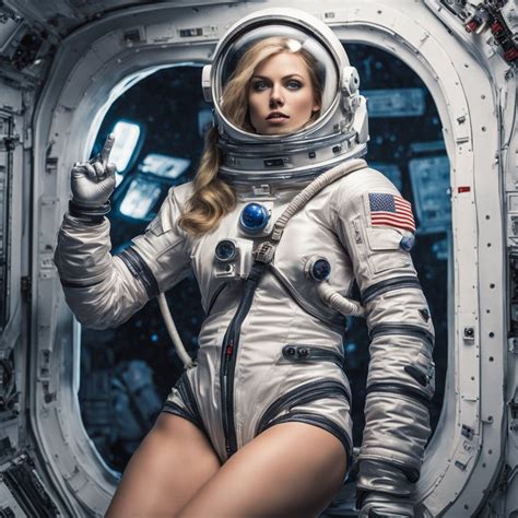 Sexy Female Astronaut Scantily Clad By Madincleveland On Deviantart