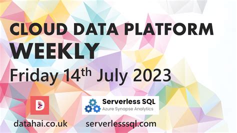 cloud data platform weekly