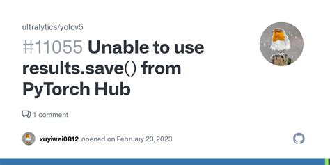 Unable To Use Results Save From PyTorch Hub Issue Ultralytics Yolov GitHub