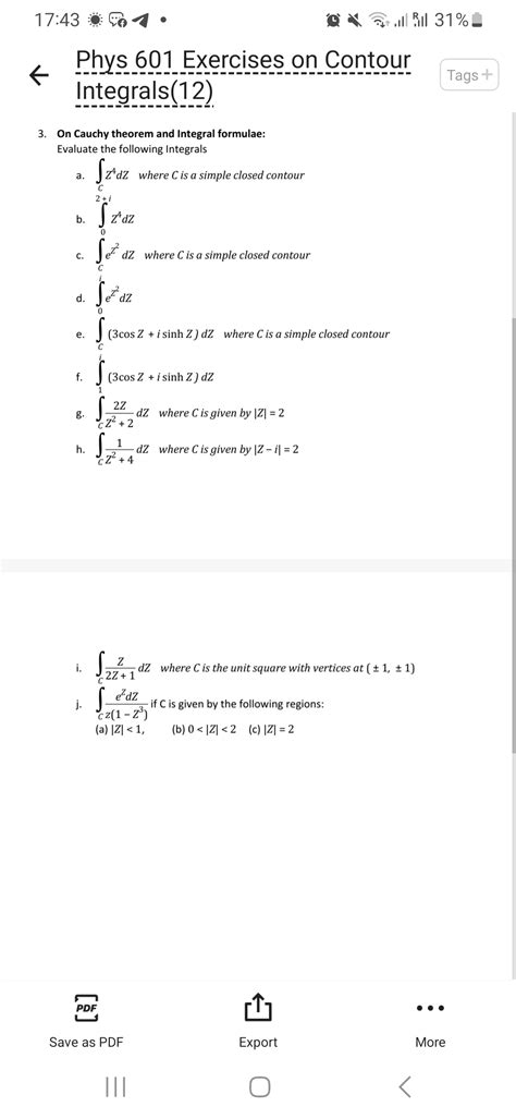 Solved 3 On Cauchy Theorem And Integral Formulae Evaluate