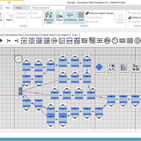 simulation model of the layout before balancing the line download