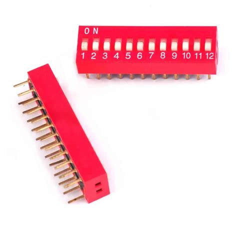 12 Pin Flat Dial Switch 2 54mm Robodo