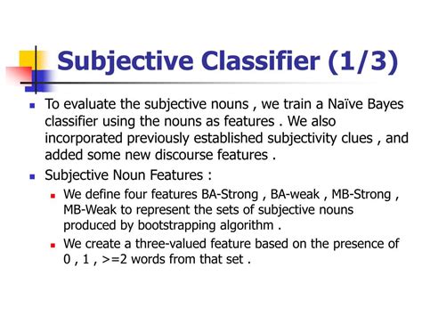 ppt learning subjective nouns using extraction pattern bootstrapping