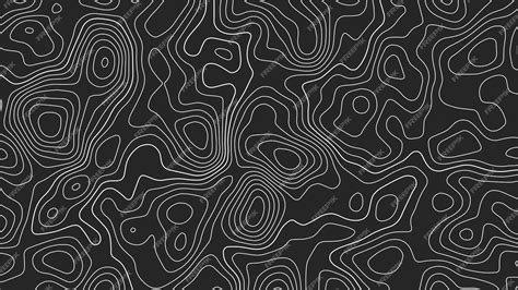Premium Vector | Abstract topographic contour line pattern solid background vector map.