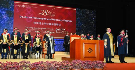 Polyu Honours Two Distinguished Personalities At The 28th Congregation The Hong Kong