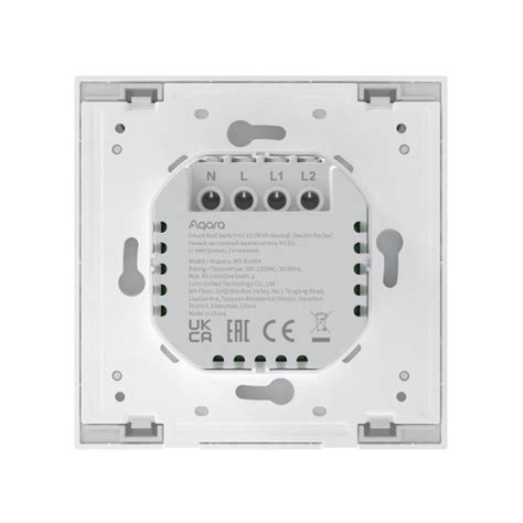 Aqara Smart Wall Switch H1 (With Neutral, Double Rocker) - Aqara UK Shop