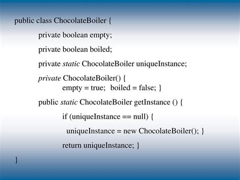design patterns chocolate factory from head first design patterns