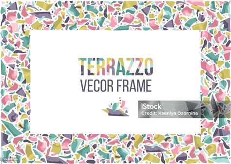 테라 스타일에서 프레임 텍스트에 대 한 공간을 가진 다채로운 테두리 서식 파일 0명에 대한 스톡 벡터 아트 및 기타 이미지 0명 가능성 광물질 Istock