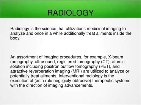 PPT RADIOLOGY PowerPoint Presentation Free Download ID