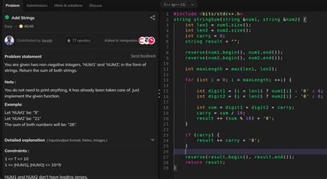 dinesh bodhe on linkedin day 147 today solved a question called as add string