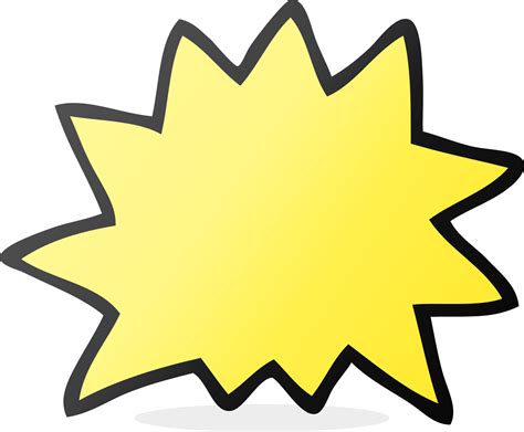 Hand Drawn Cartoon Explosion Symbol 45215011 Png