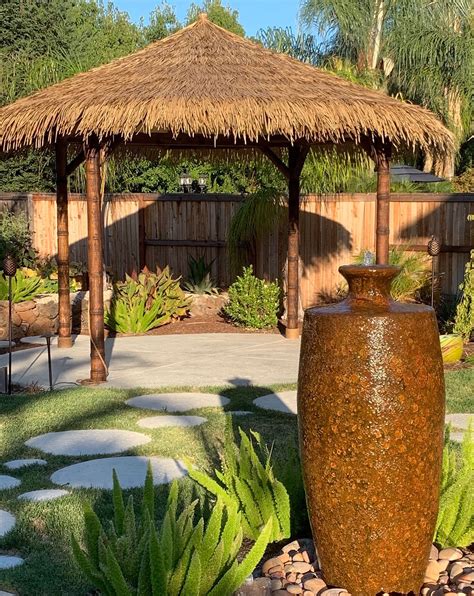 11 20 Synthetic Baja Thatch Round Hut Tropicalshadeimports